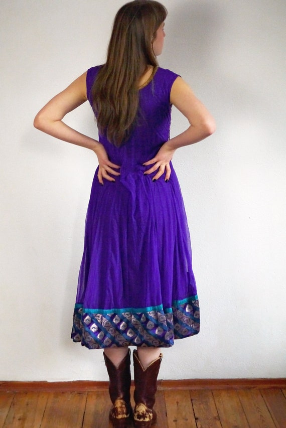 Vintage 90s Phool Dress / Indian Phool Dress / Airy D… - Gem