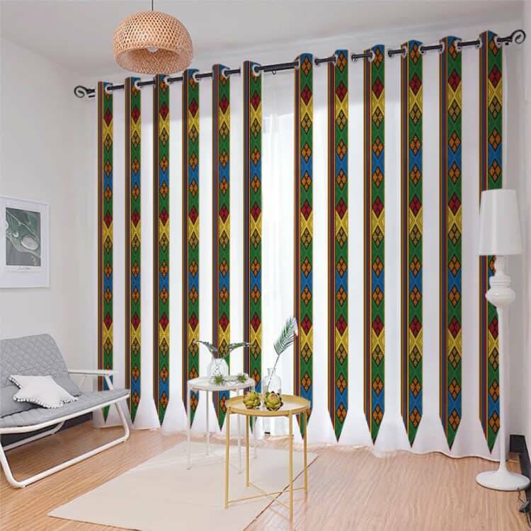 Dining Room Curtain With Ethiopian Traditional Telet Design - Etsy UK