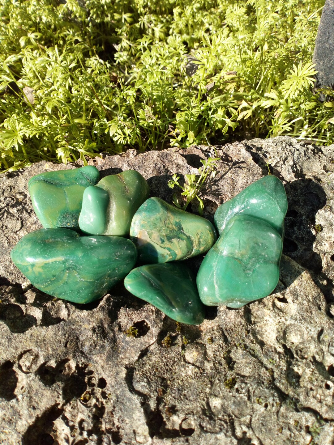 Buddstone african Jade Tumble Stone, Heart Chakra - Etsy