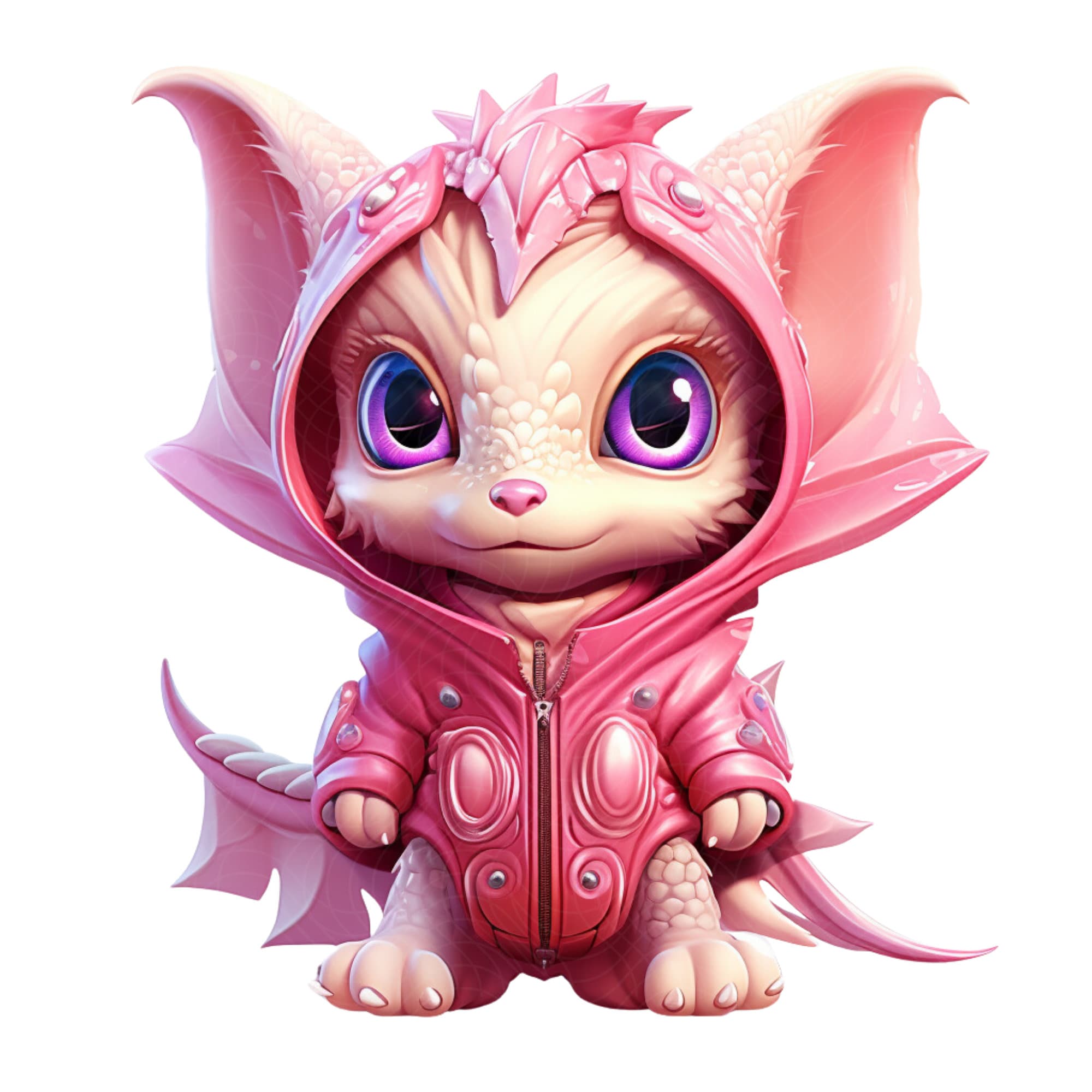 Cute Alien, Instant Digital Download, Bundle of 6 Adorable Pink Alien ...