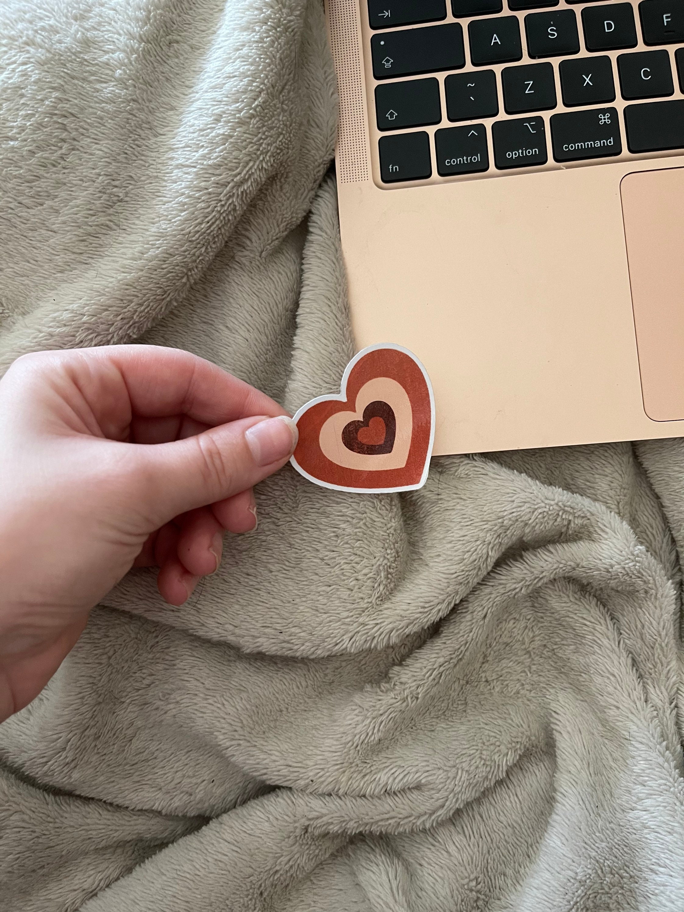 Bumper Stickers Illusion hearts mocha sticker Paper & Party Supplies ...