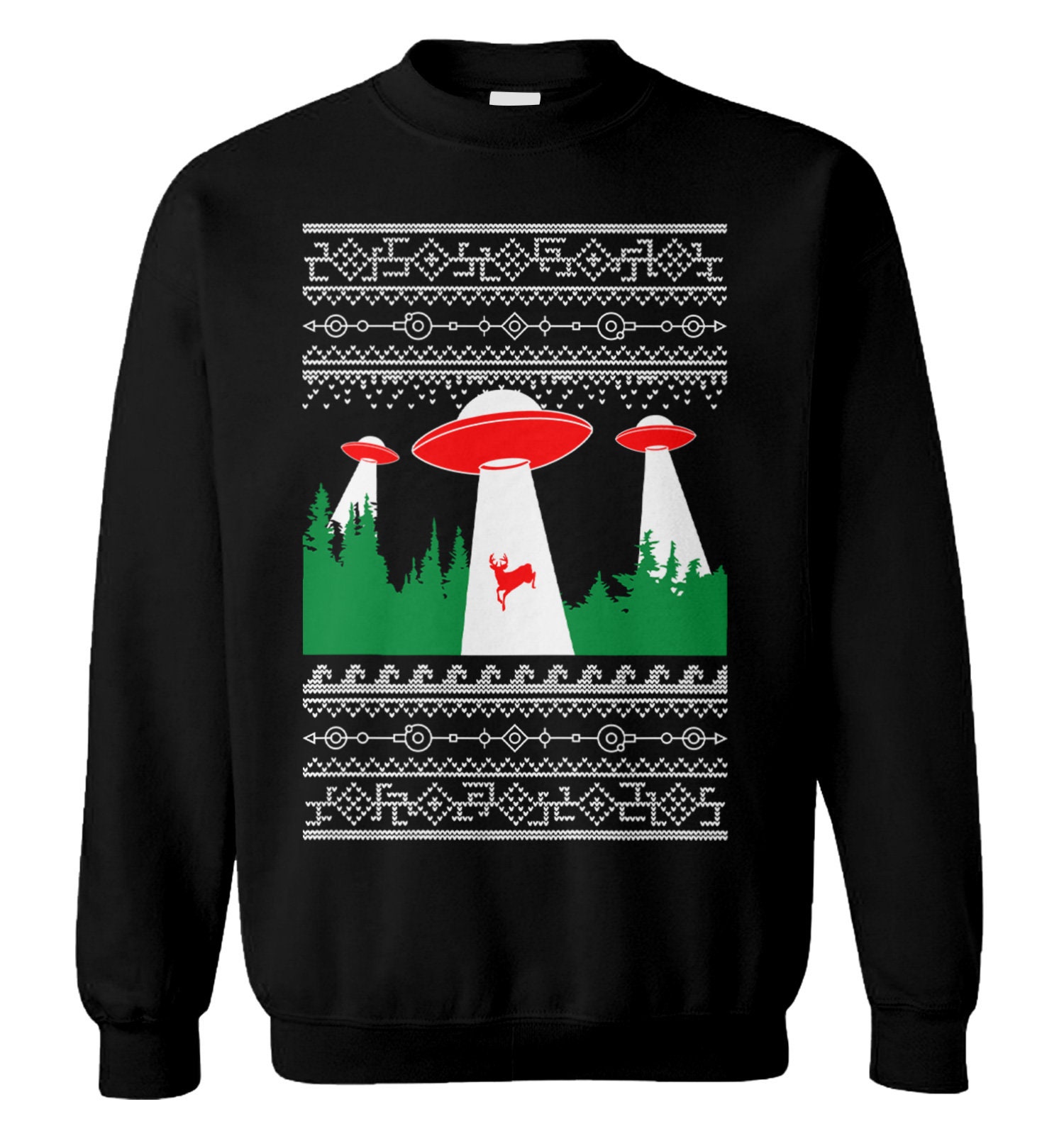 Alien Abduction Ugly Unisex Sweater Visitors UFO Invasion | Etsy