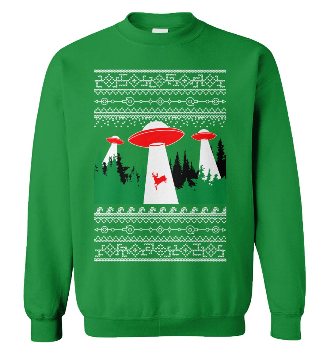Alien Abduction Ugly Unisex Sweater Visitors UFO Invasion - Etsy