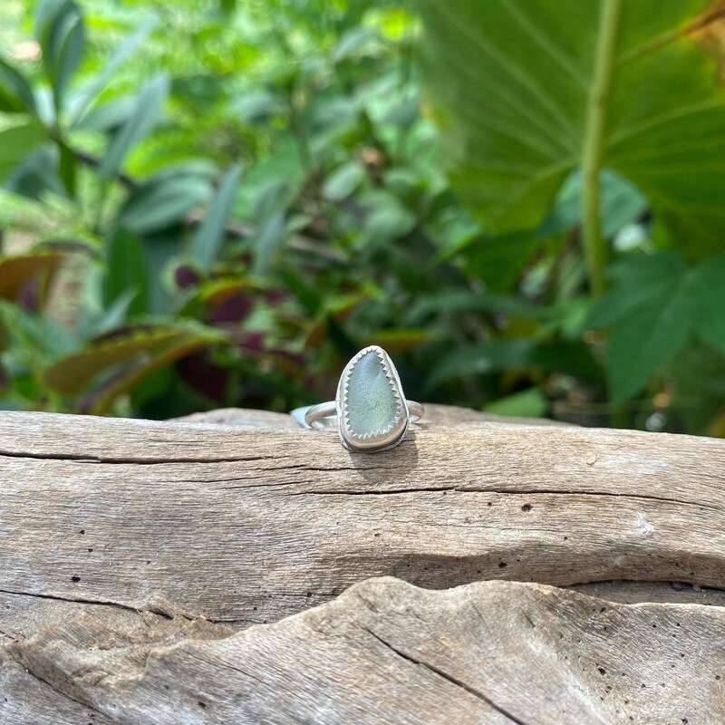 Beach Glass Rings - Etsy
