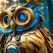 Steampunk Owl Images, High Resolution 20x30, Painting Decor | PRINTABLE ...