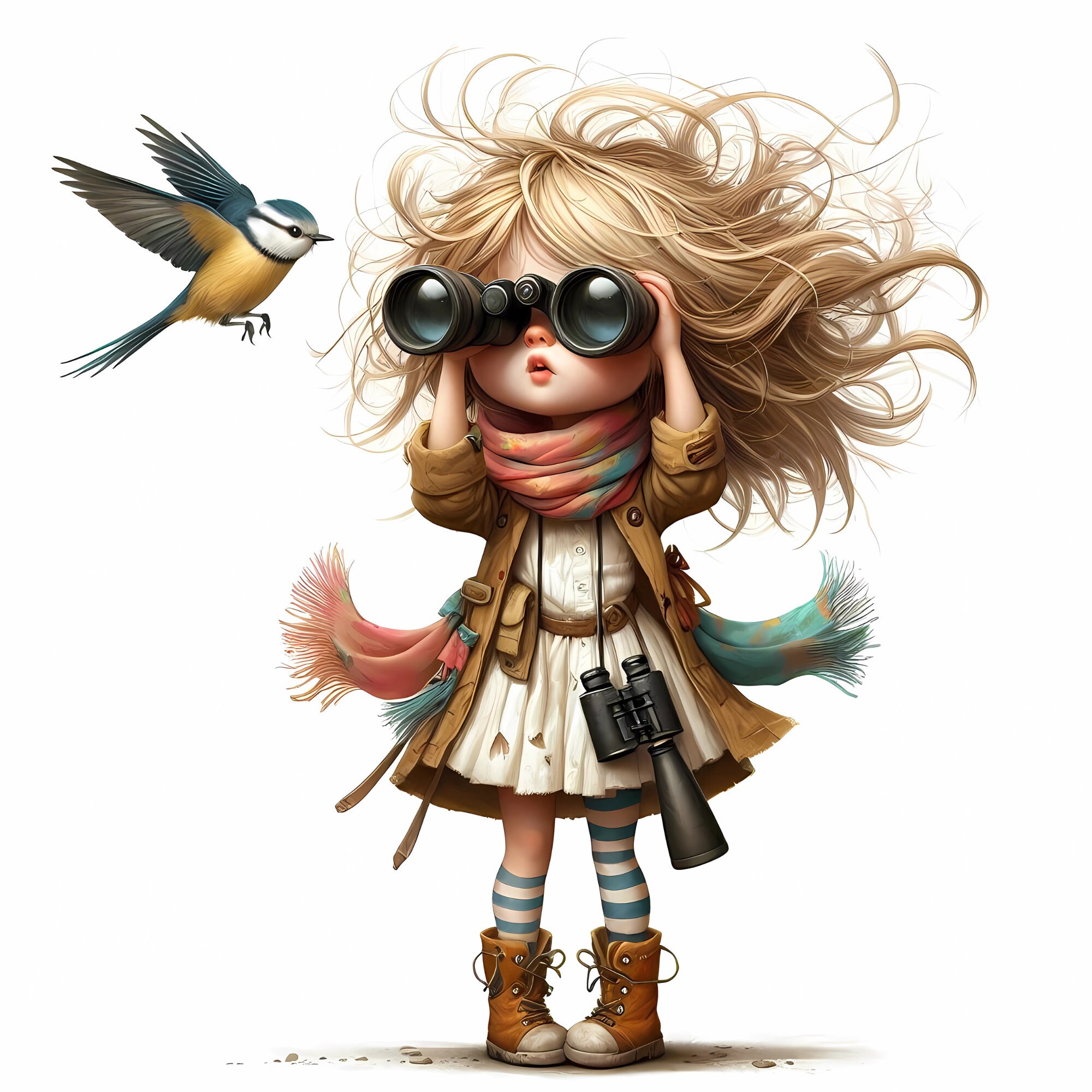 Quirky Girl Clipart, Commercial Use, Cute Whimsical Girl, 12x300 DPI ...