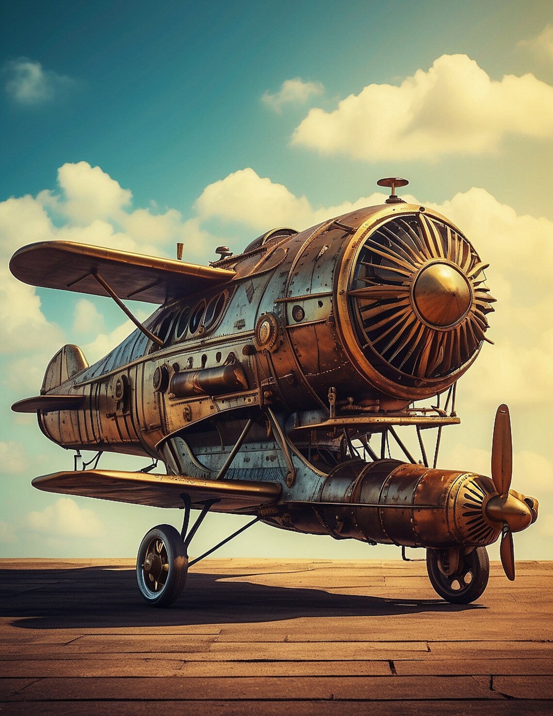 Steampunk Planes, Digital Art - Instant Download - Etsy UK
