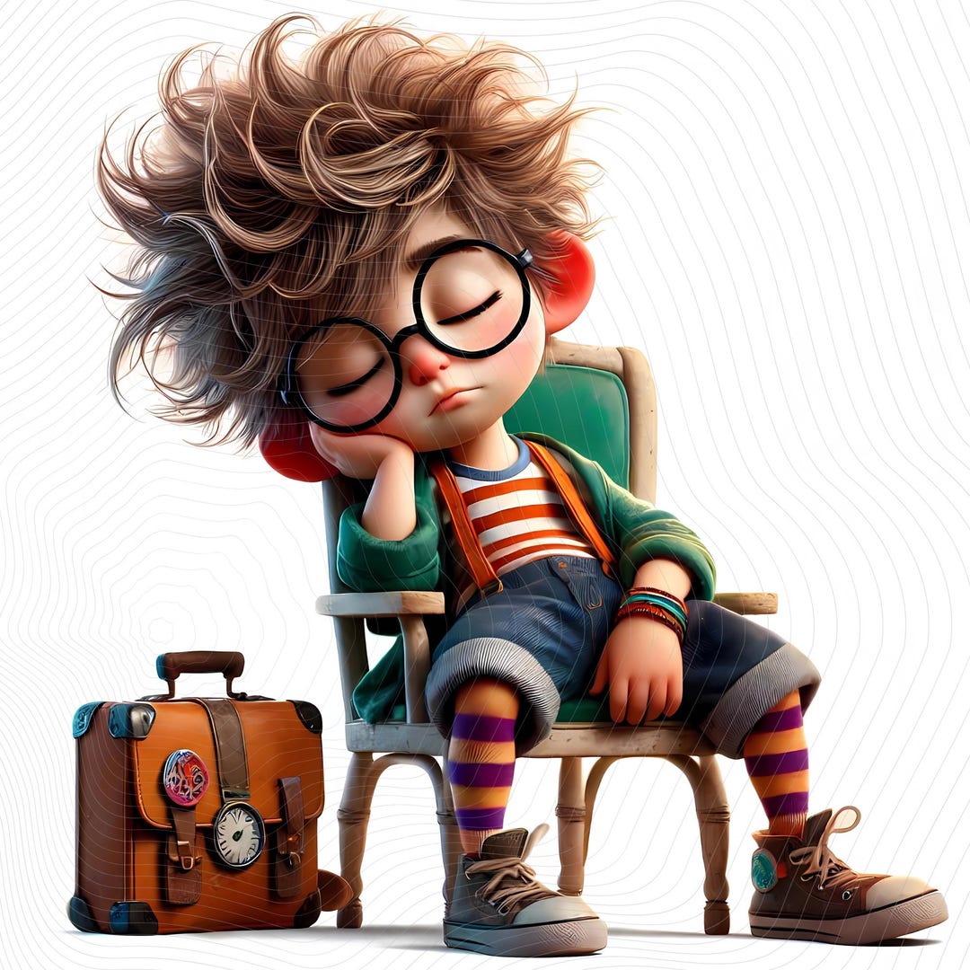 Quirky Little Boy Clipart Bundle - Whimsical Boy Clipart, Crafter and ...