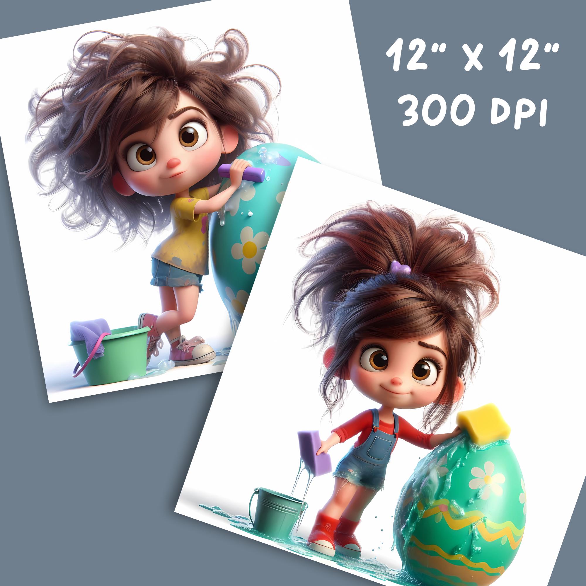 Whimsical Easter Clipart – Easter Egg Wash – Cute Digital Download for ...