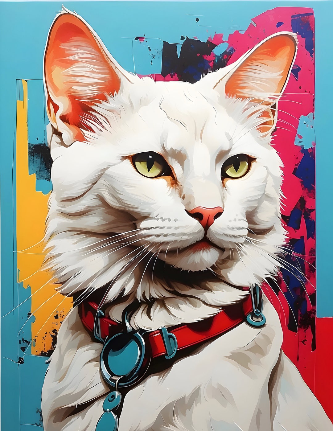 Pop Art Cats, Digital Art Instant Download - Etsy