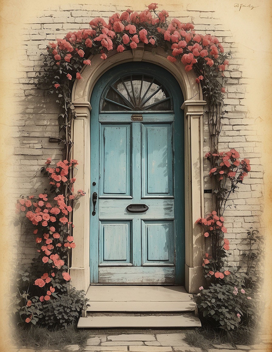 Vintage Doorways, Nostalgic Ephemera Collection for Memory Keeping ...