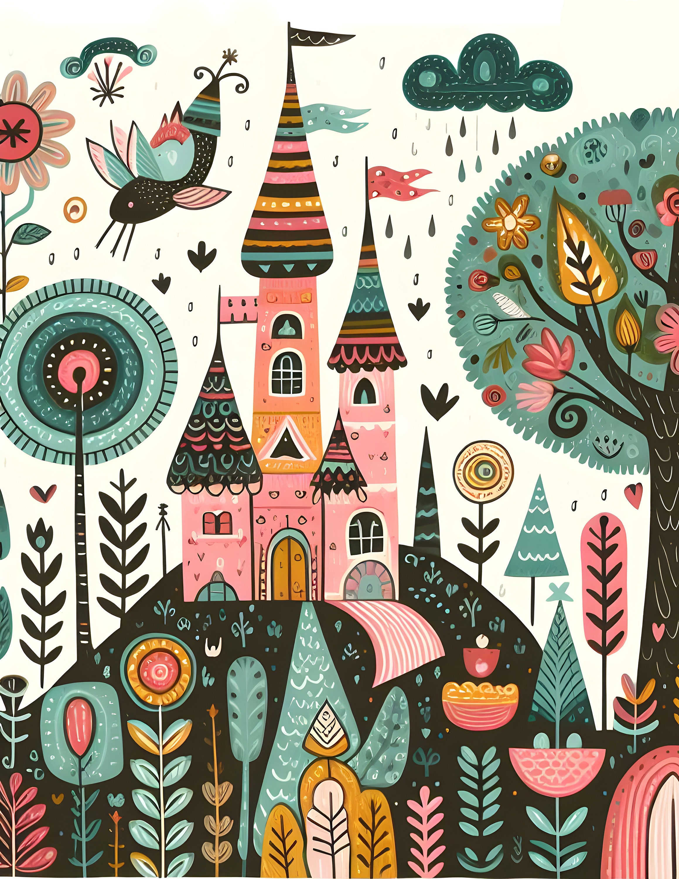 Digital Kit 60 Whimsical Fairy Tale Forest Images Digital Art Printable ...