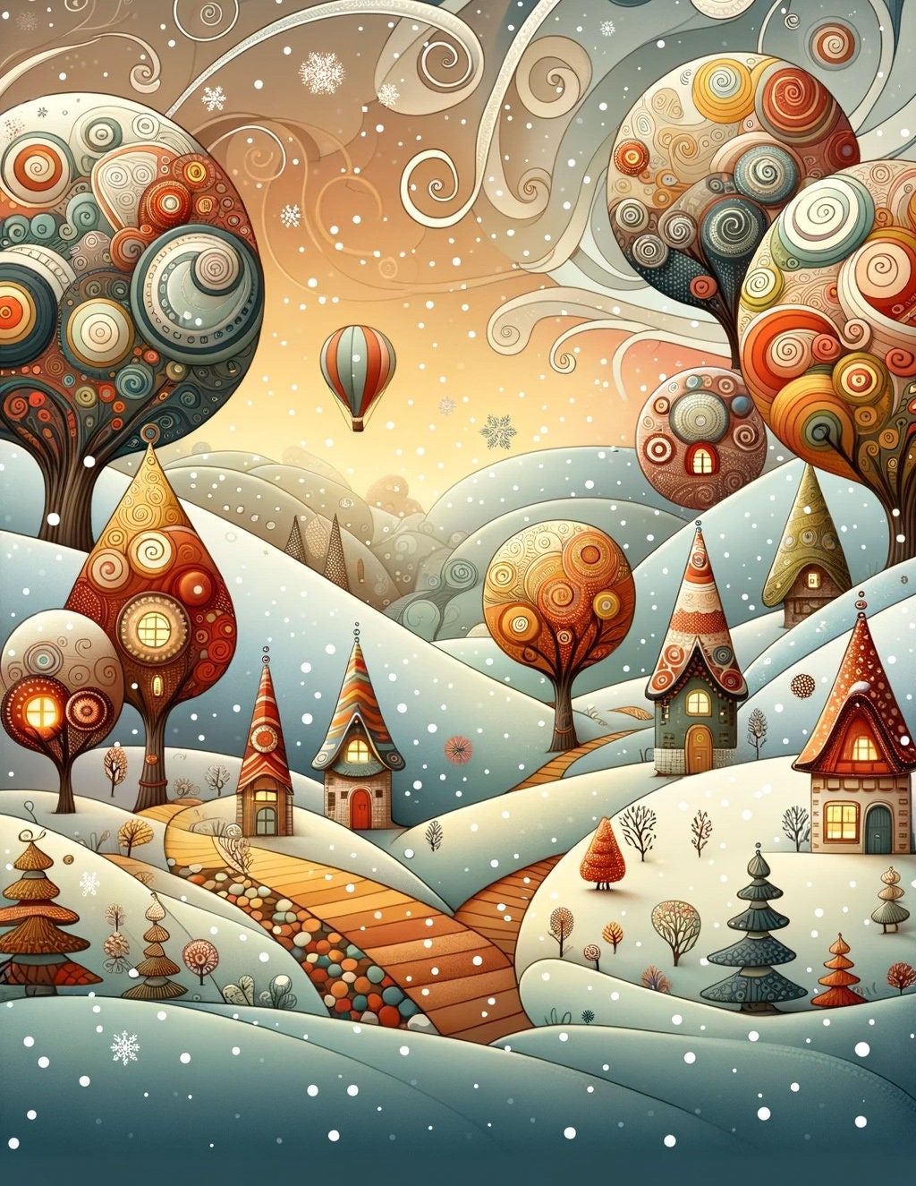 Enchanting and Whimsical Landscape Digital Art - Instant Download - Etsy