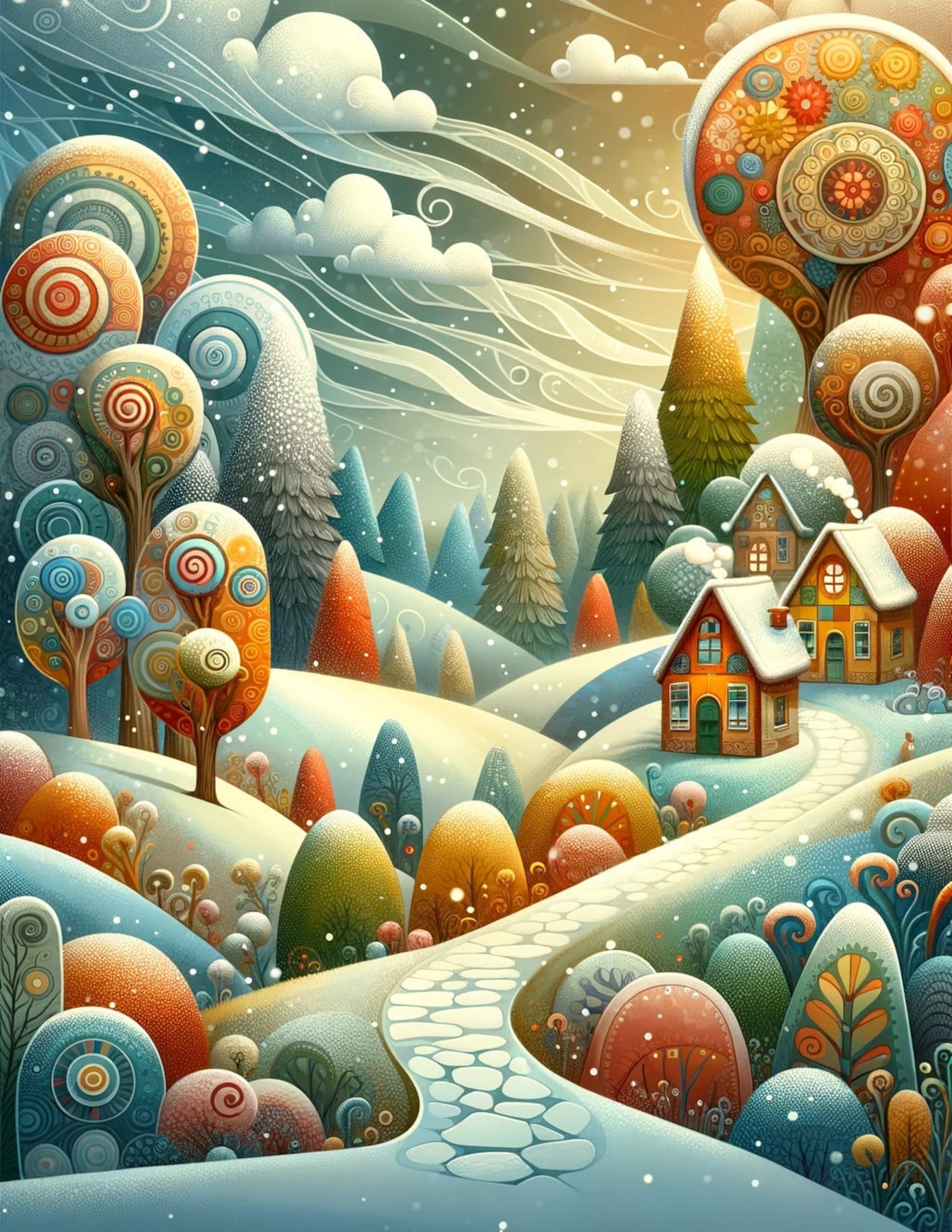 Enchanting and Whimsical Landscape Digital Art Instant Download - Etsy