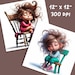 10 Whimsical Girl Clipart - Girls Dozing off on Chairs JPG Images 300 ...