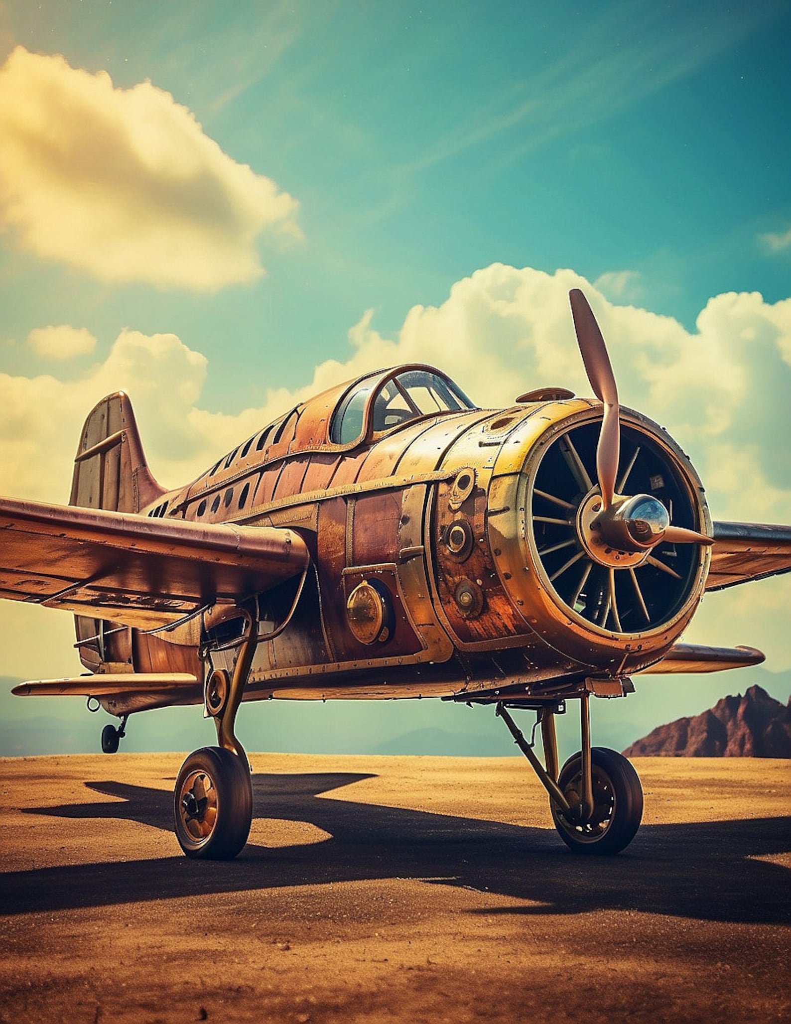 Steampunk Planes, Digital Art - Instant Download - Etsy