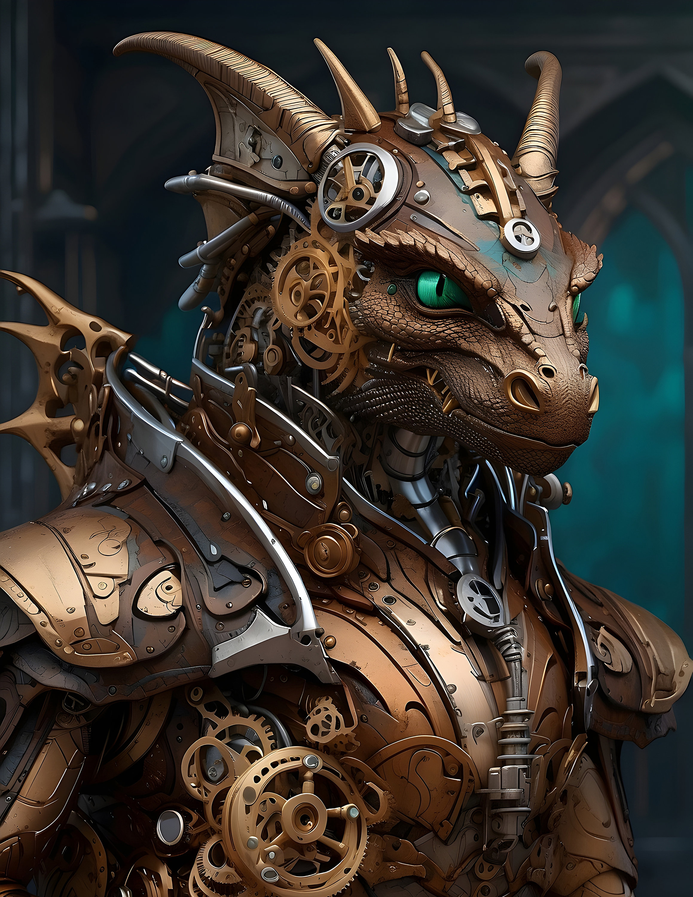 Steampunk Dragons, Digital Art - Instant Download - Etsy