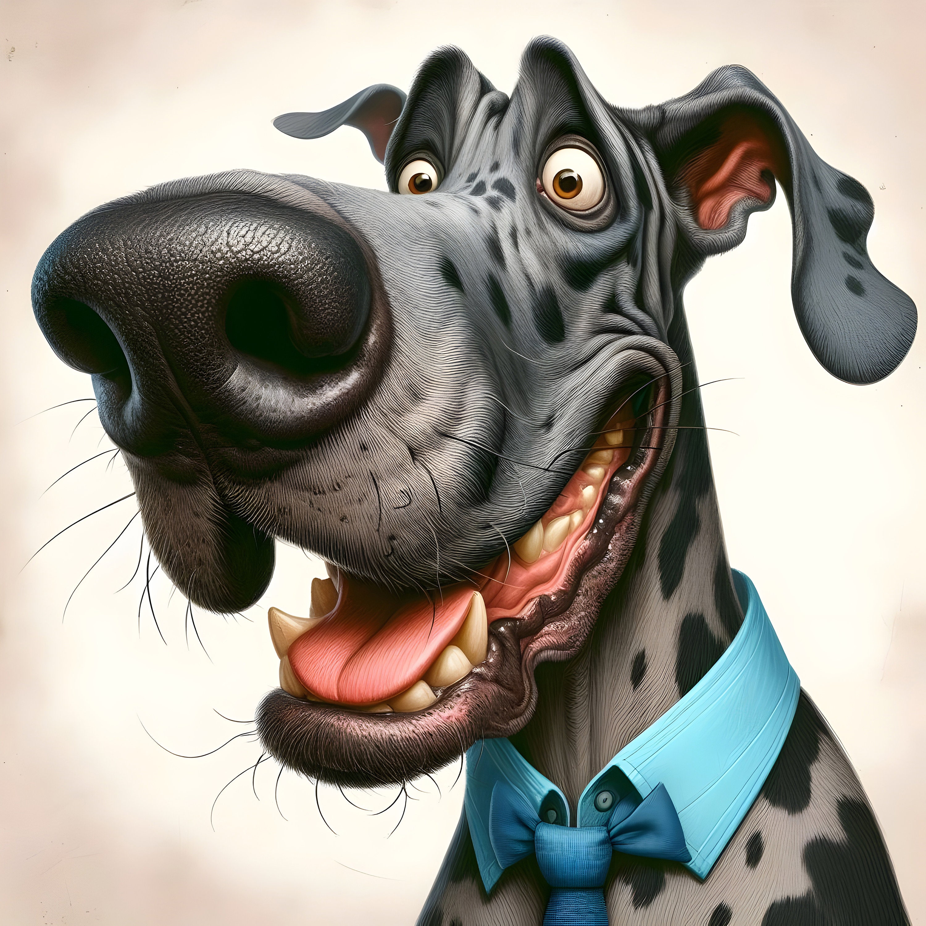 20 Funny Great Dane Portraits, Mixed Media, Digital Art, Instant ...
