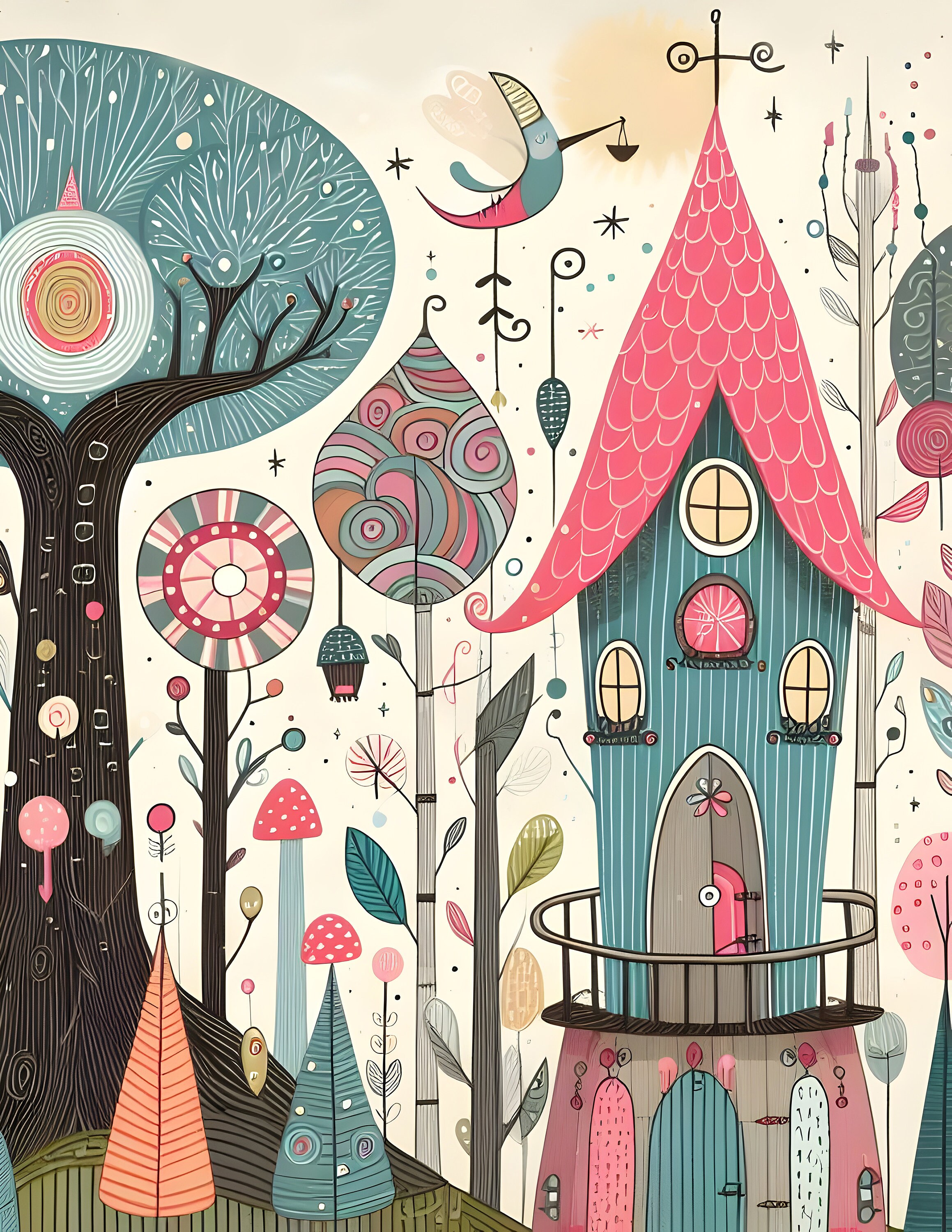 Digital Kit 60 Whimsical Fairy Tale Forest Images Digital Art Printable ...