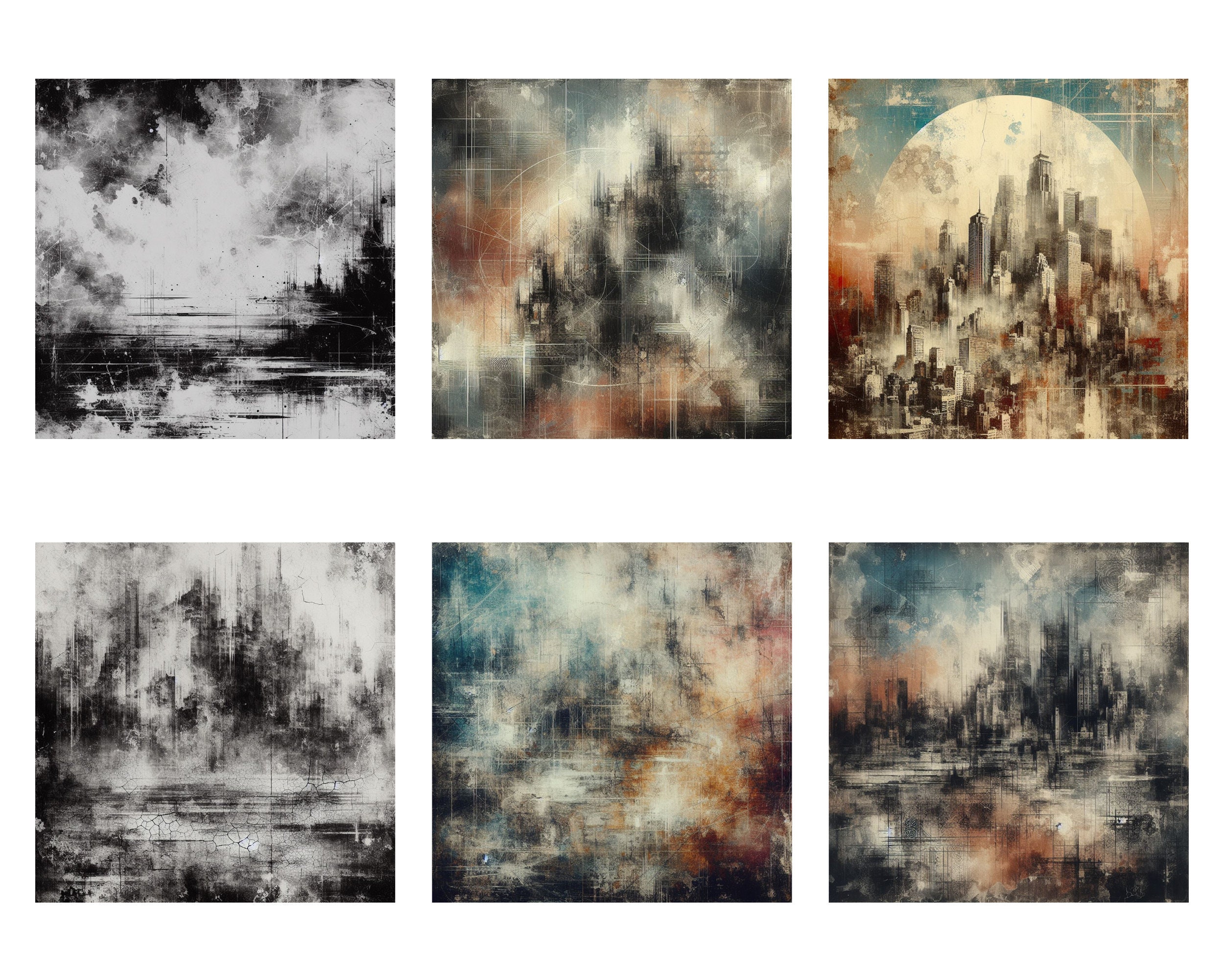 Industrial, Grunge, Printable Papers, Junk Journal, Steampunk, Grungy ...