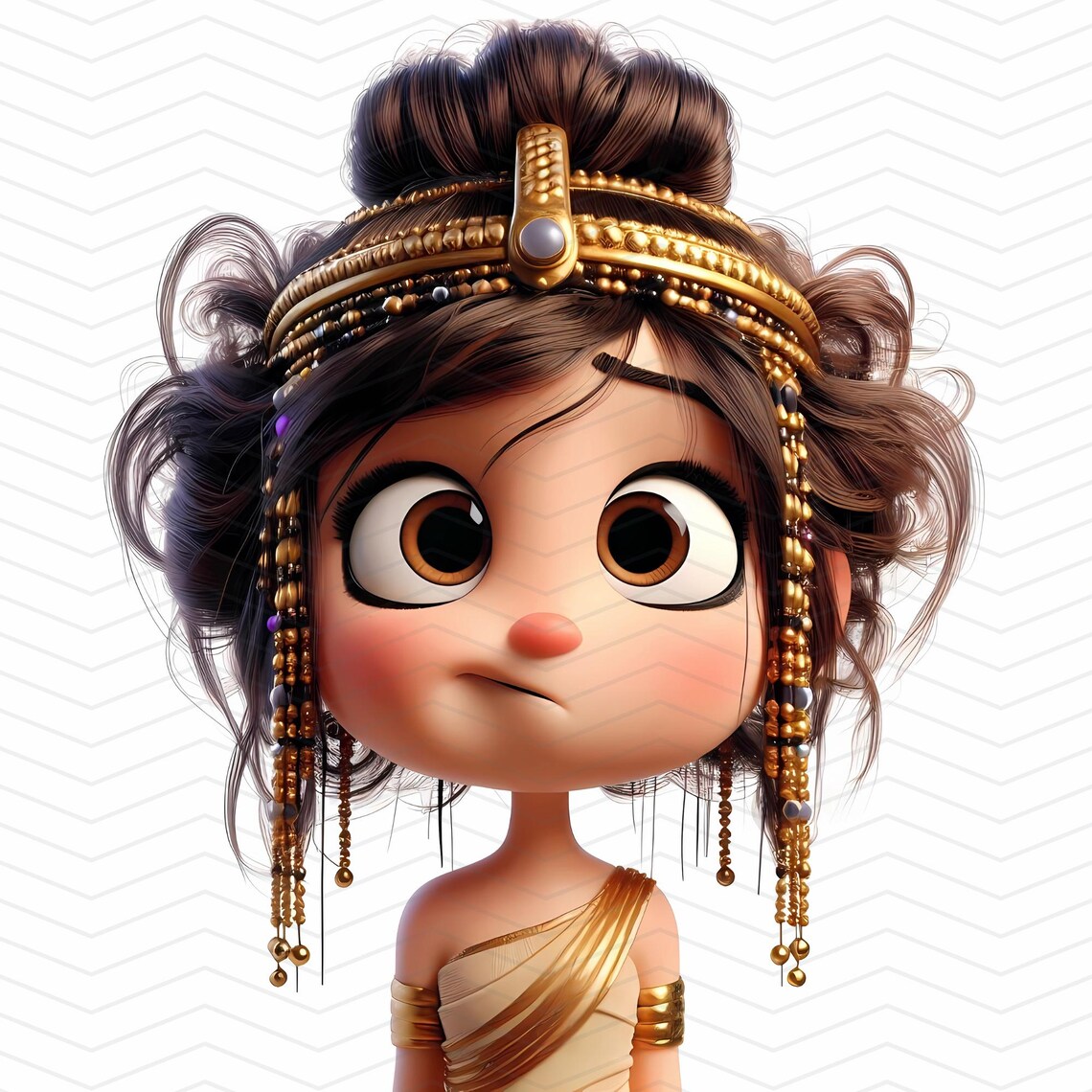 Whimsical Cleopatra Clipart Bundle – 12 Cute Ancient Egypt Princess ...