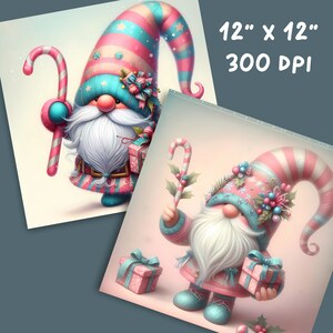 Whimsical Christmas Clipart, Commercial Use, Cute Christmas Gnome ...