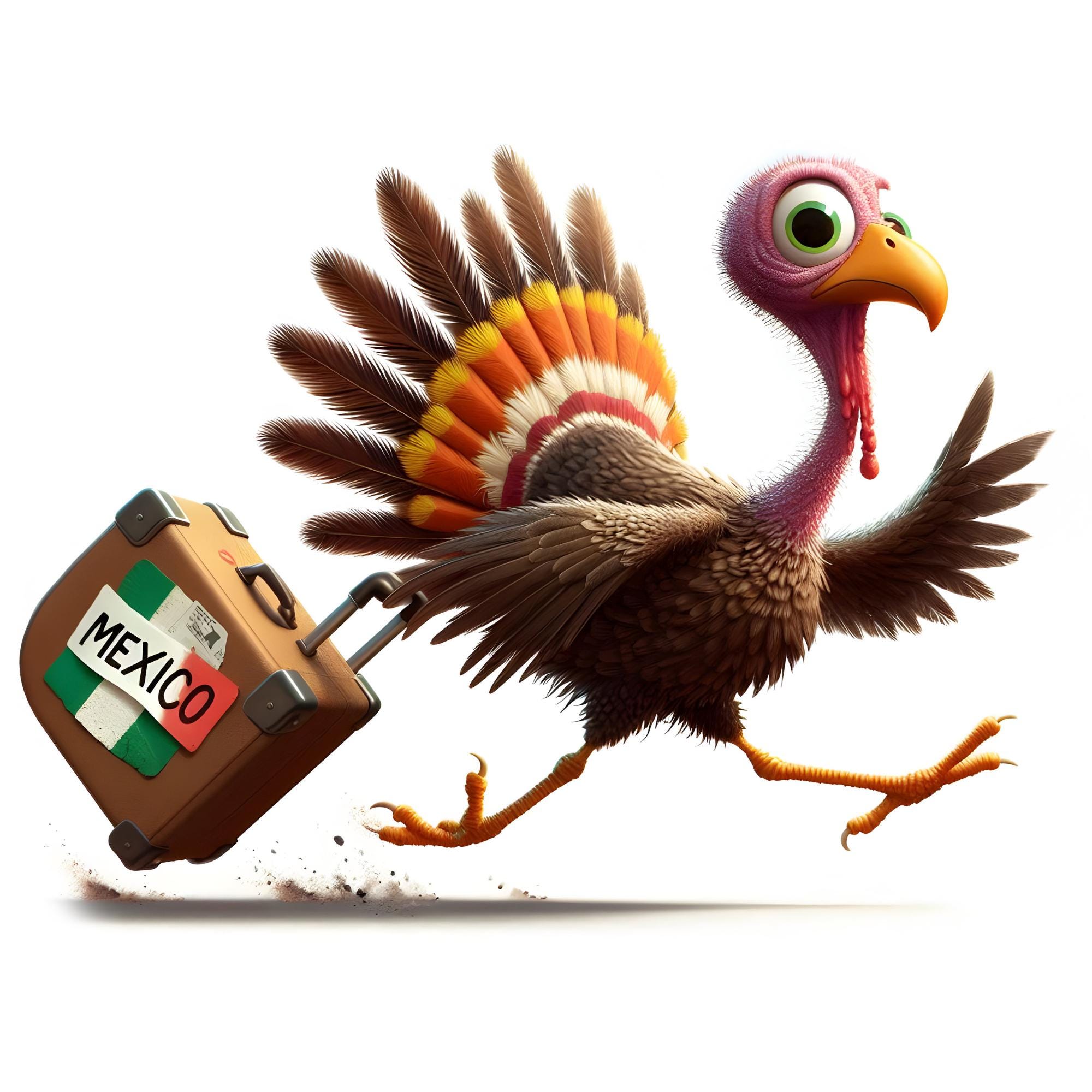 15 Quirky Thanksgiving Turkey Clipart - Fun Holiday Digital Download ...
