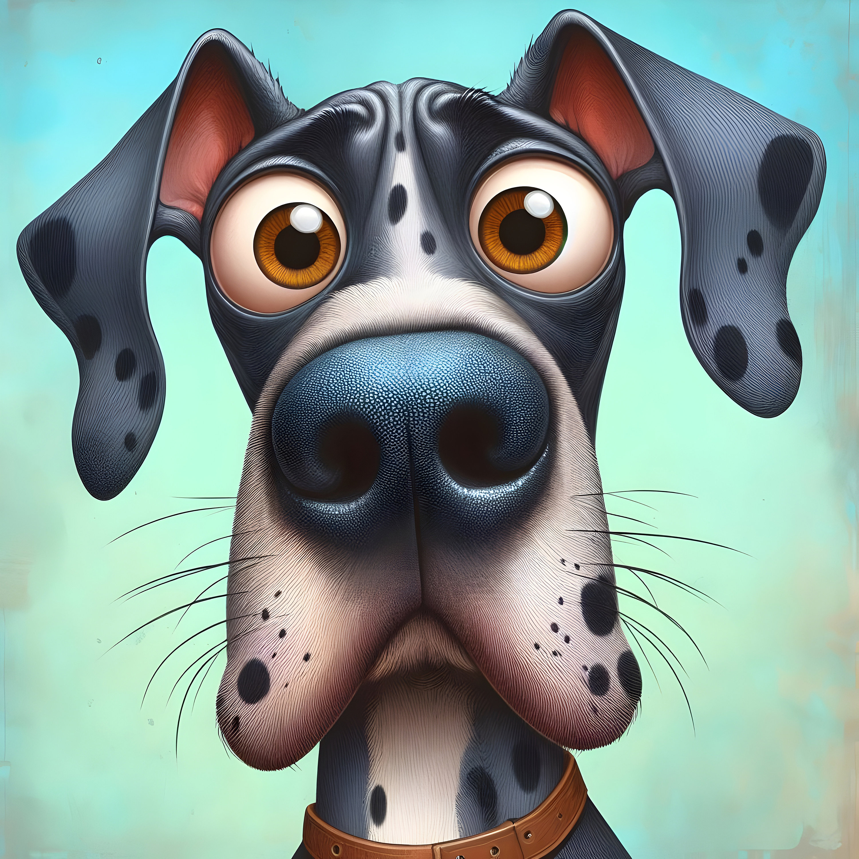 20 Funny Great Dane Portraits, Mixed Media Art (digital Download) - Etsy