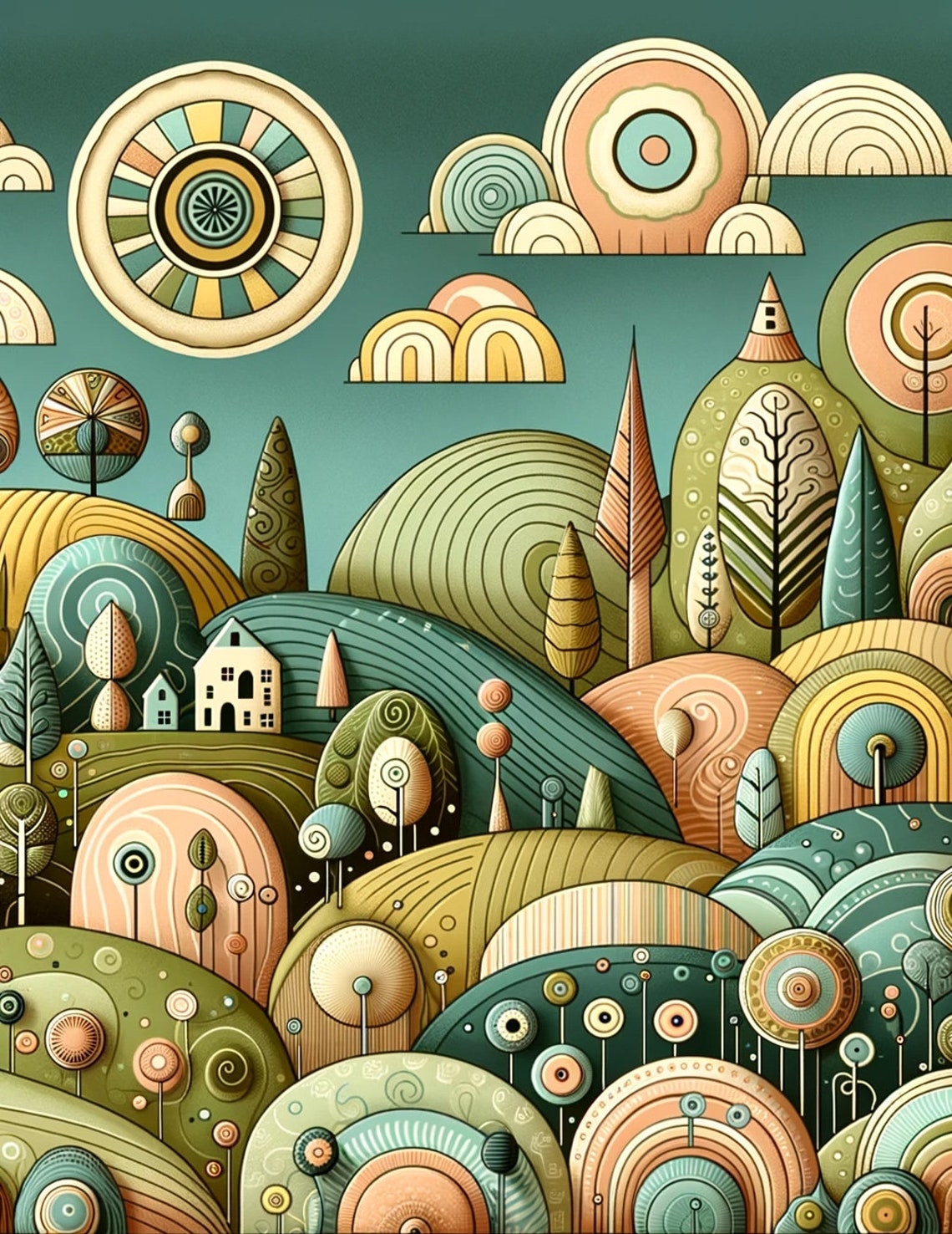 Enchanting and Whimsical Landscape Digital Art Instant Download - Etsy