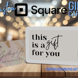 Square Point of Sale POS Custom Plastic Gift Cards - Etsy