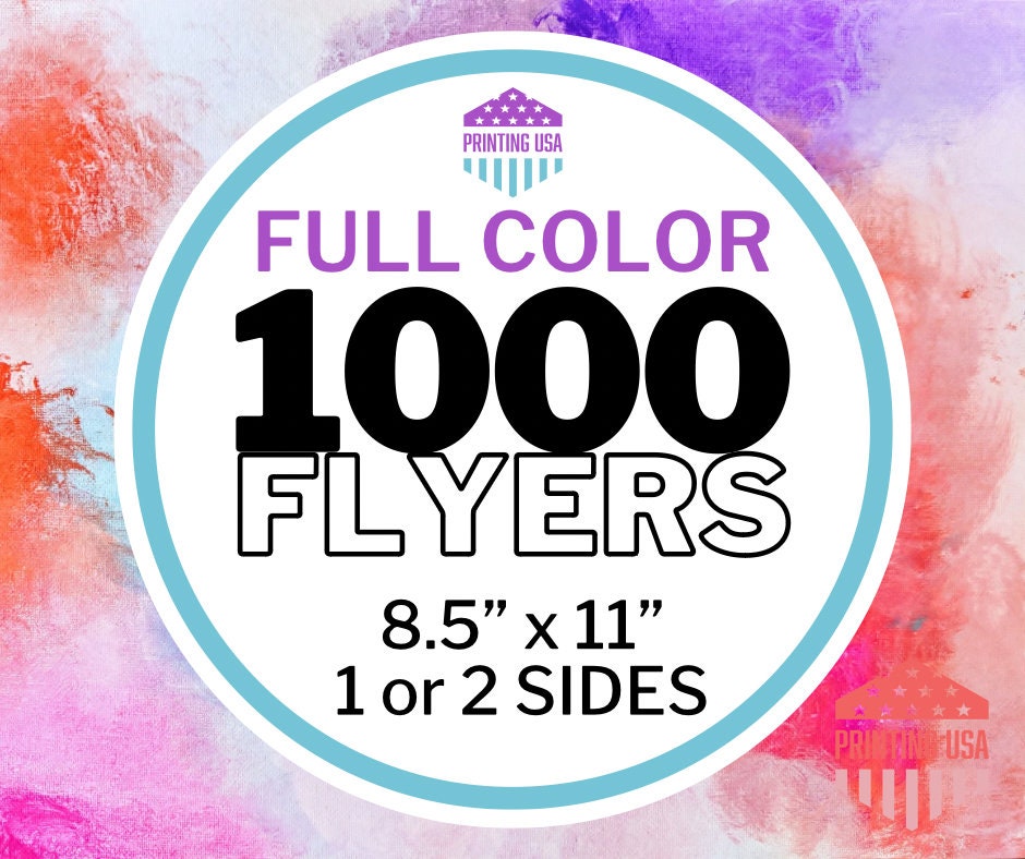 Custom Printed Full Color Flyers, Brochures, Menus, Back to School ...