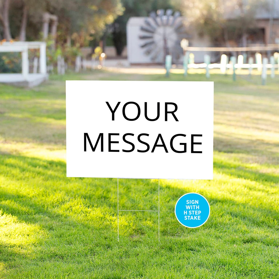 Lawn Yard Signs 10-pack 24x18 Double-sided - Etsy