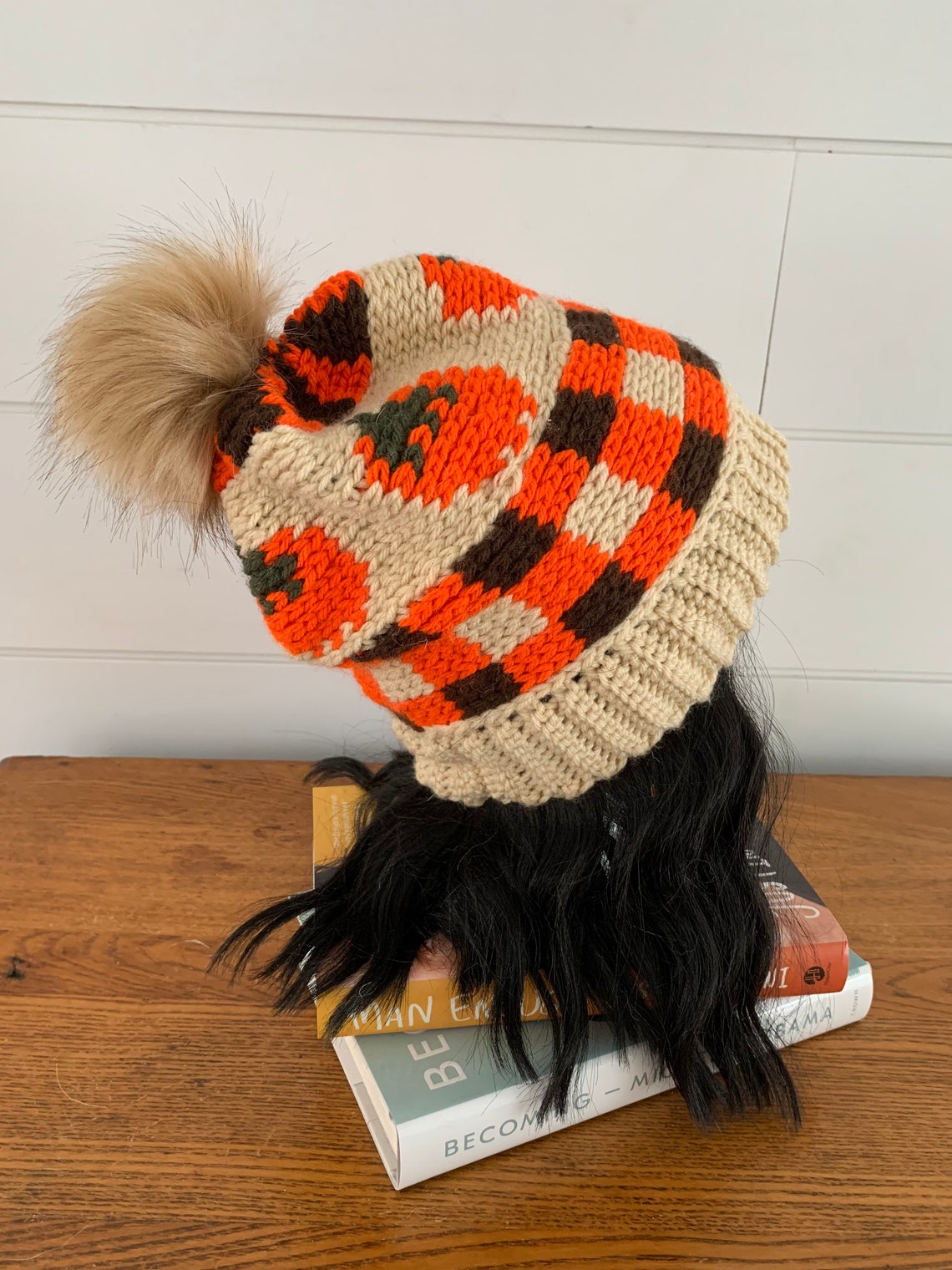 Checkered Punkin Hat - Etsy