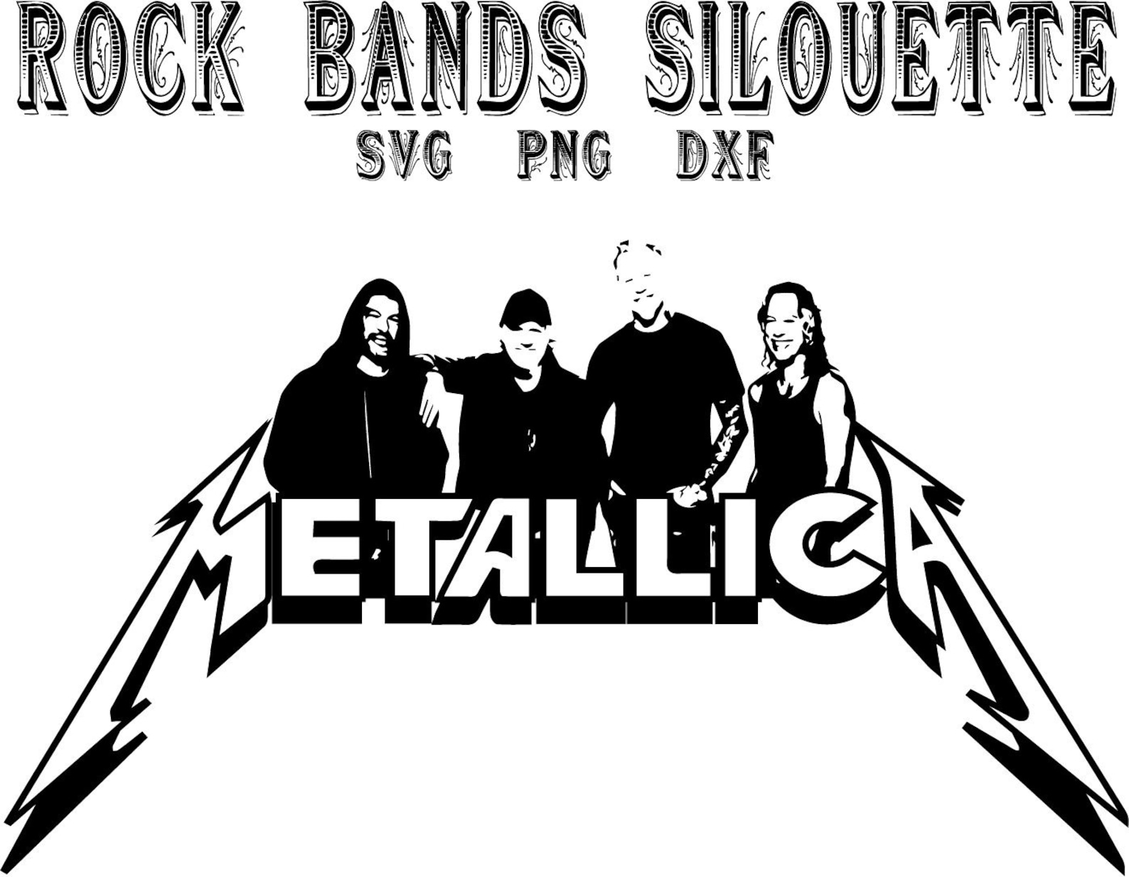 METALLICA Logo svgpngepspdf For Cricut Cut File Vector | Etsy