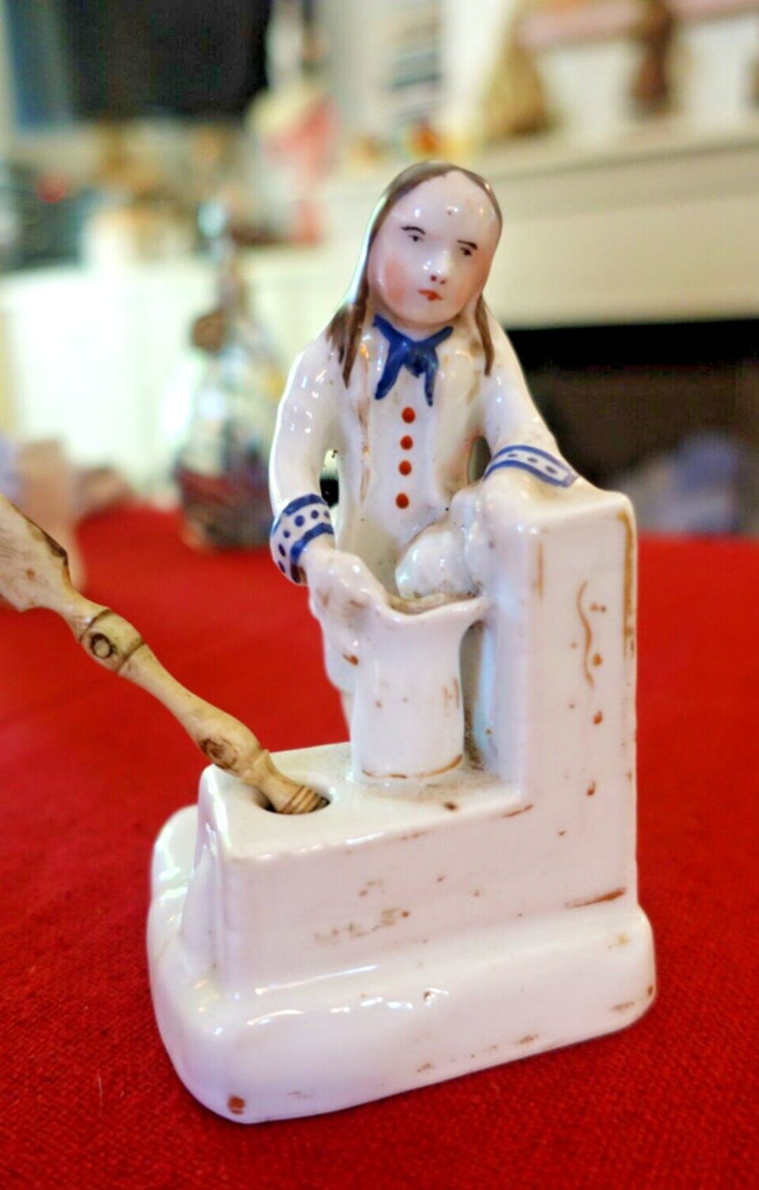 Inkwell Fountain Holder Porcelain Old Paris Young Boy Antic Ink Tank - Etsy