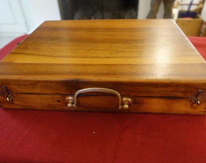 Antique French Painting Box With Palette, Paris 1930s, Vintage Wooden ...