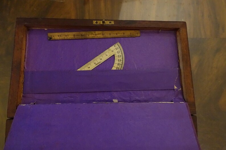 Old Box Compass Scientific Instruments Period Xixth Napoleon Etsy