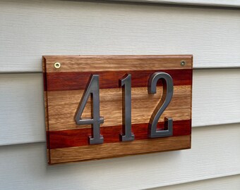 Custom Wooden Address / House Number Sign - Etsy