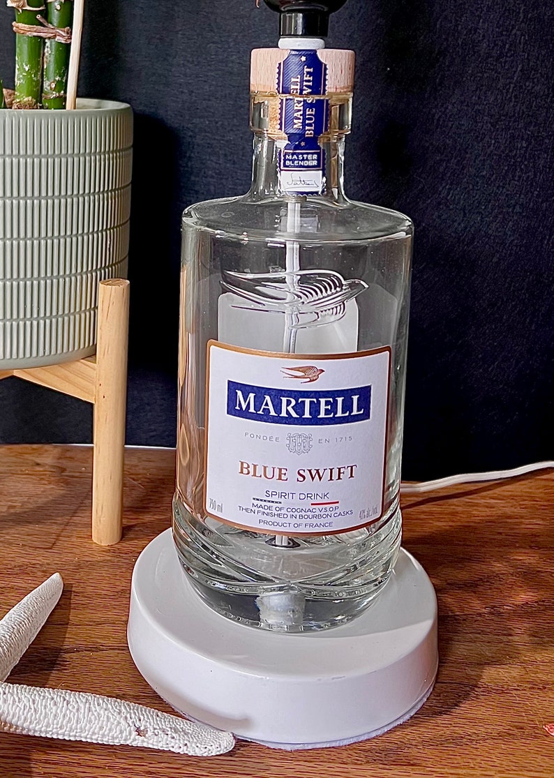 Martell French Cognac Bottle Lamp - Etsy