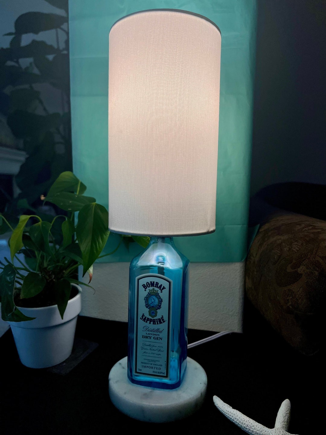 Sapphire Gin Lamp - Etsy