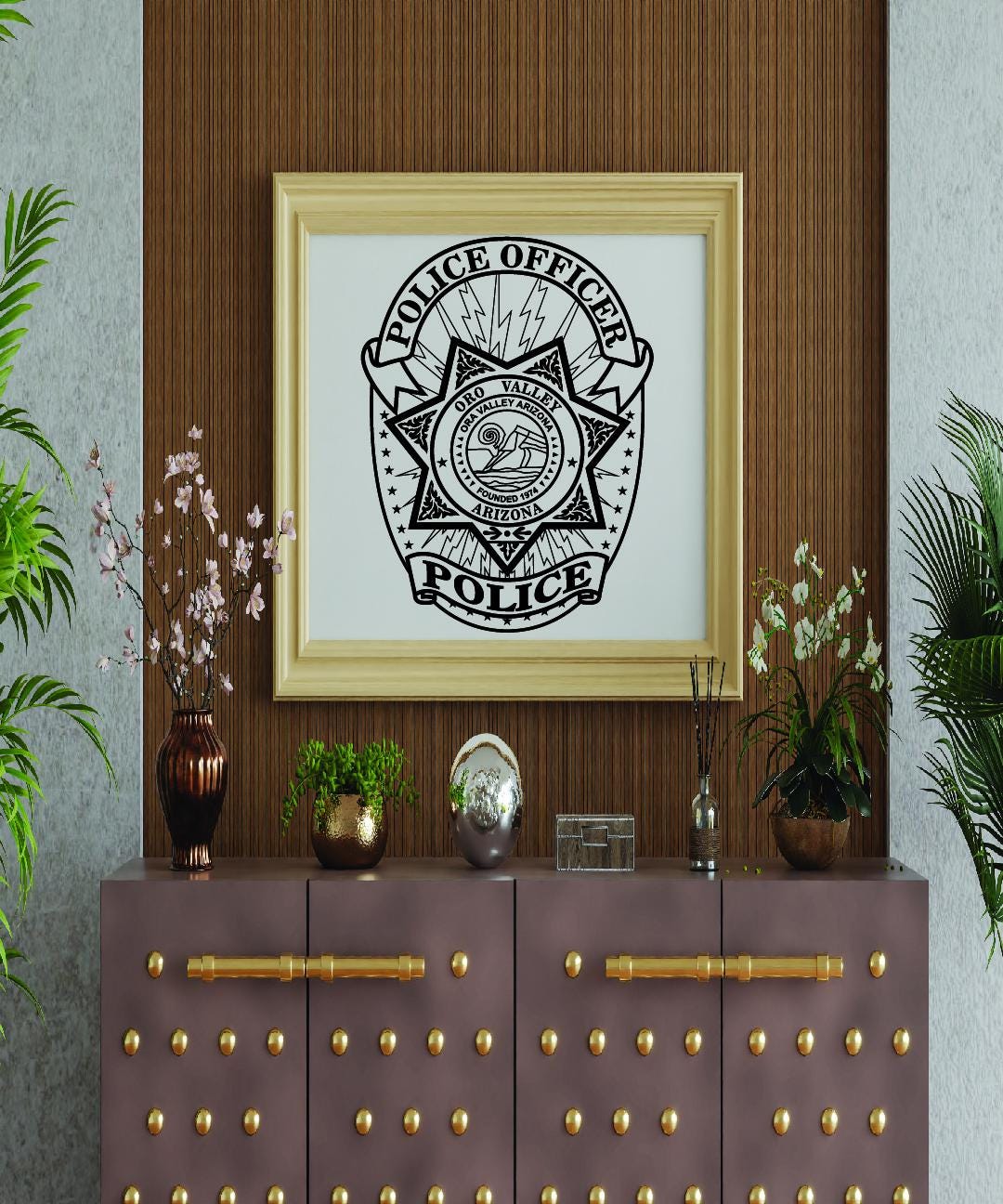 Customizable Oro Valley Police Badge Vector for Crafting Projects - Etsy
