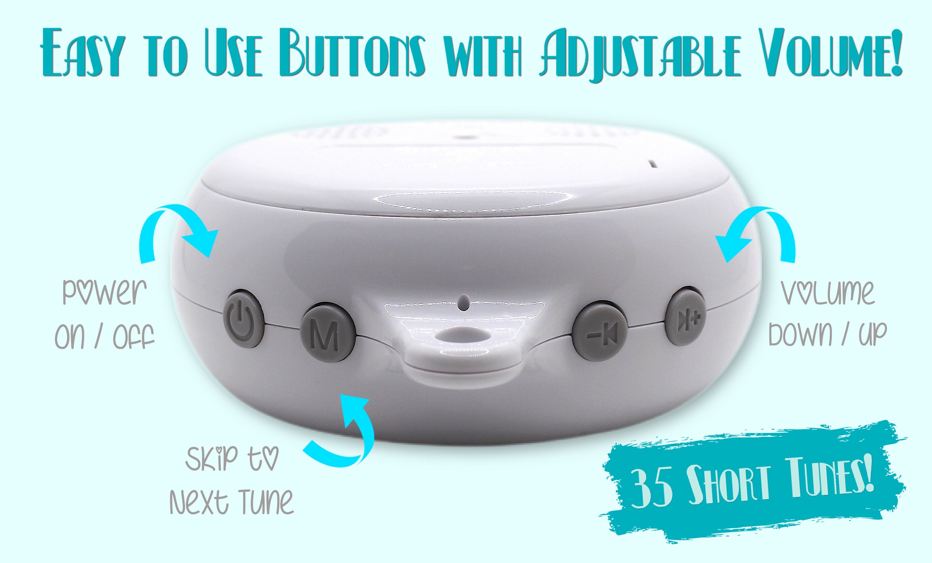 Music Box for Baby Mobile With 35 Songs! Battery-powered, 360 Rotation ...