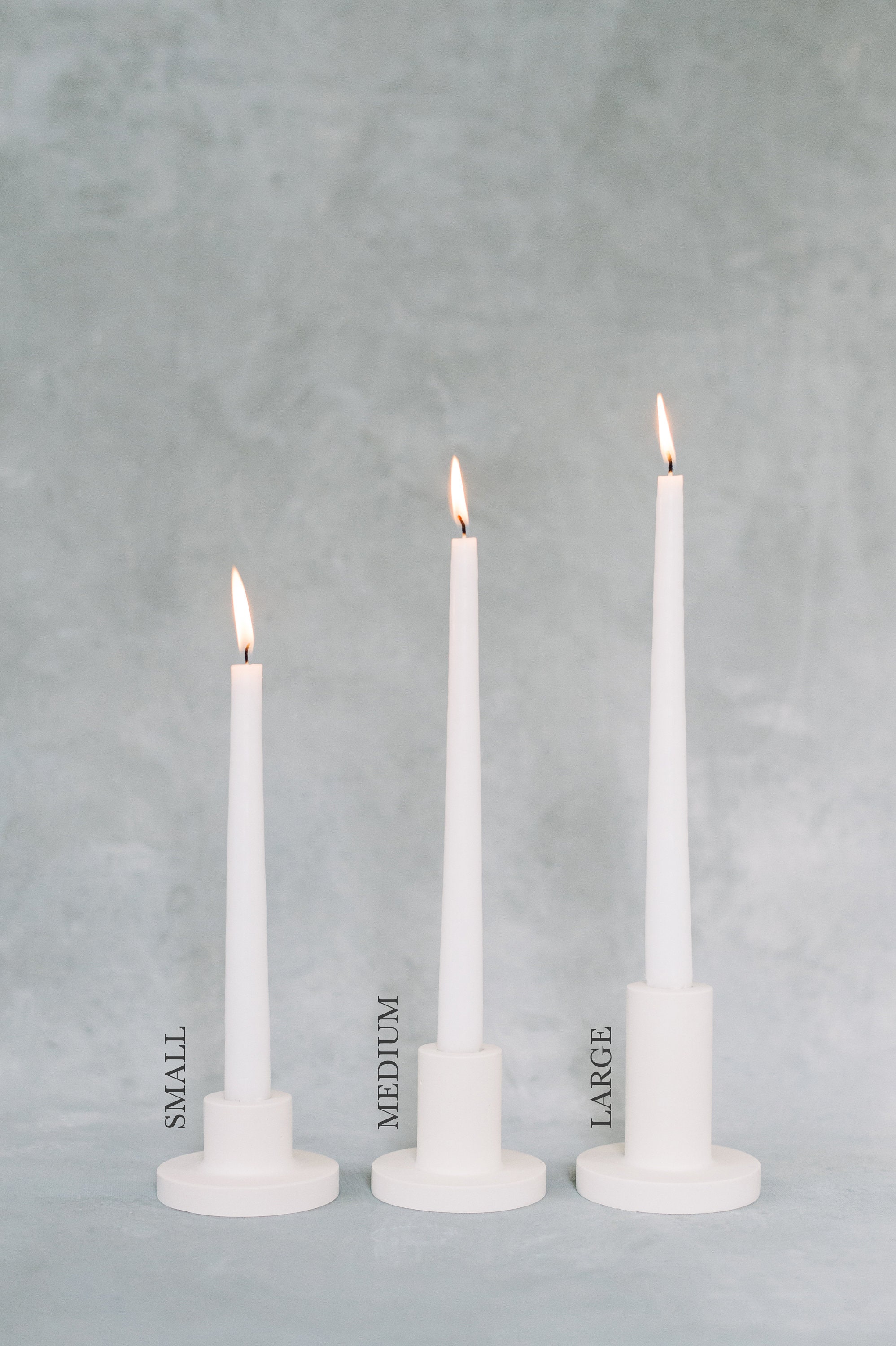 Large Modern Concrete Taper Holder - Etsy