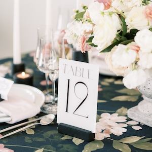 Table Number Sign Holder Stand for Wedding Reception Decor - Etsy