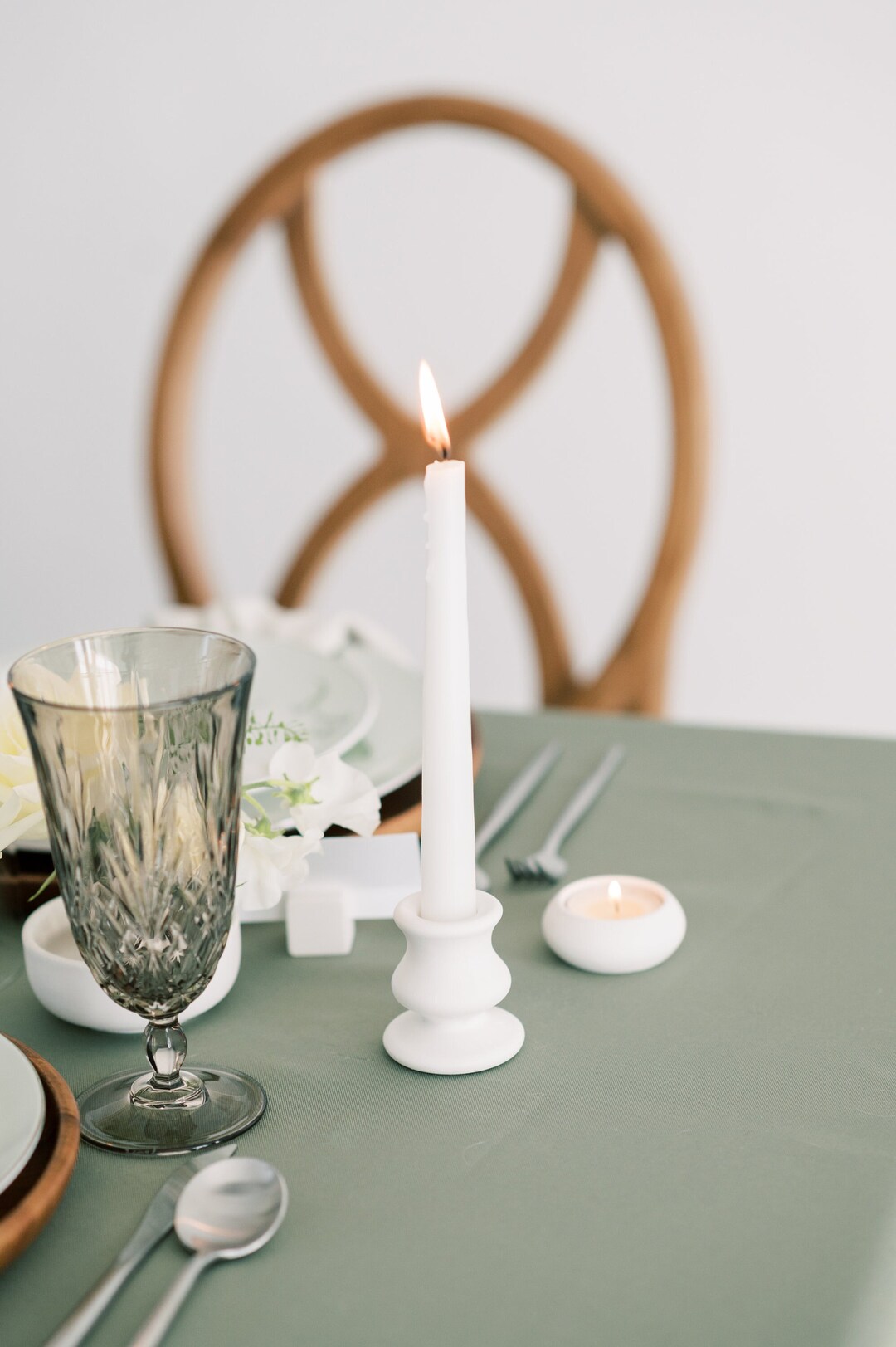 Traditional Hourglass Concrete Taper Candle Holder - Etsy