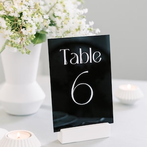 Table Number Sign Holder Stand for Wedding Reception Decor - Etsy