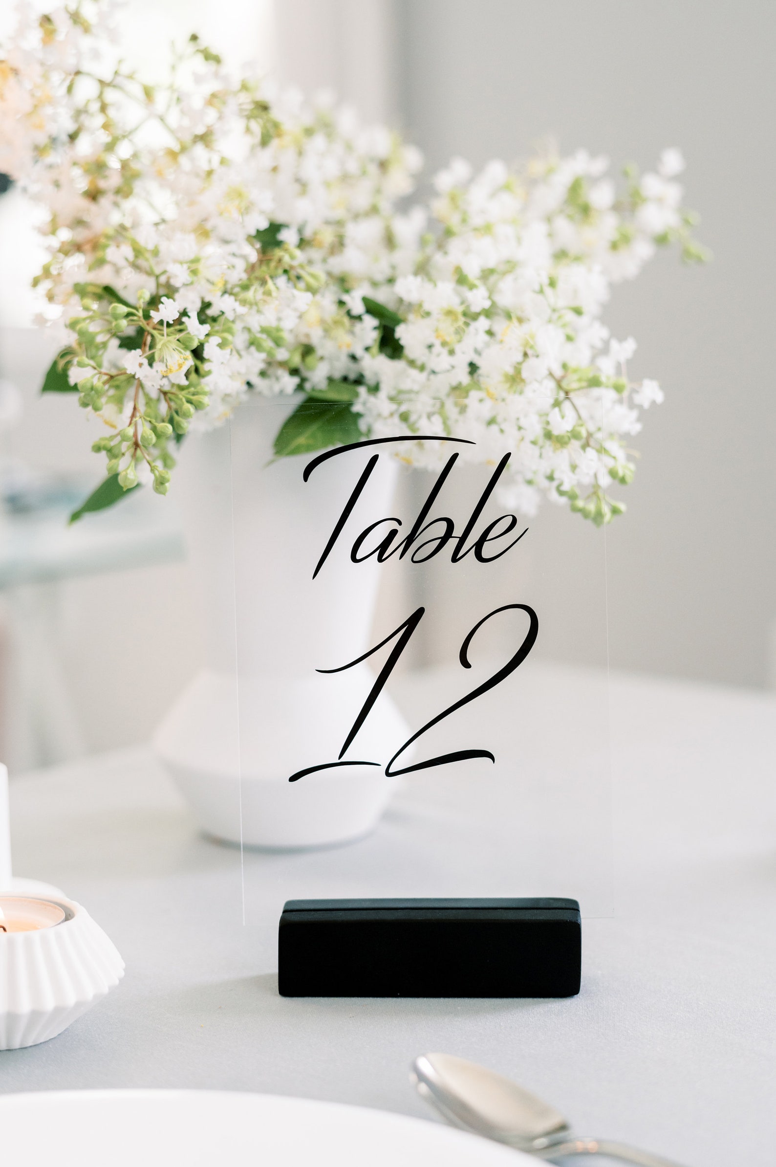 Table Number Sign Holder Stand for Wedding Reception Decor - Etsy