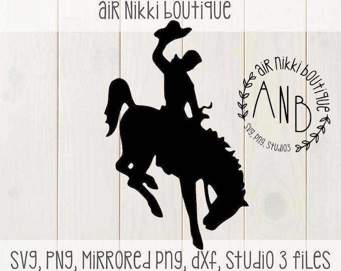 Wyoming Bucking Horse and Rider Steamboat Metal Cutout - Etsy