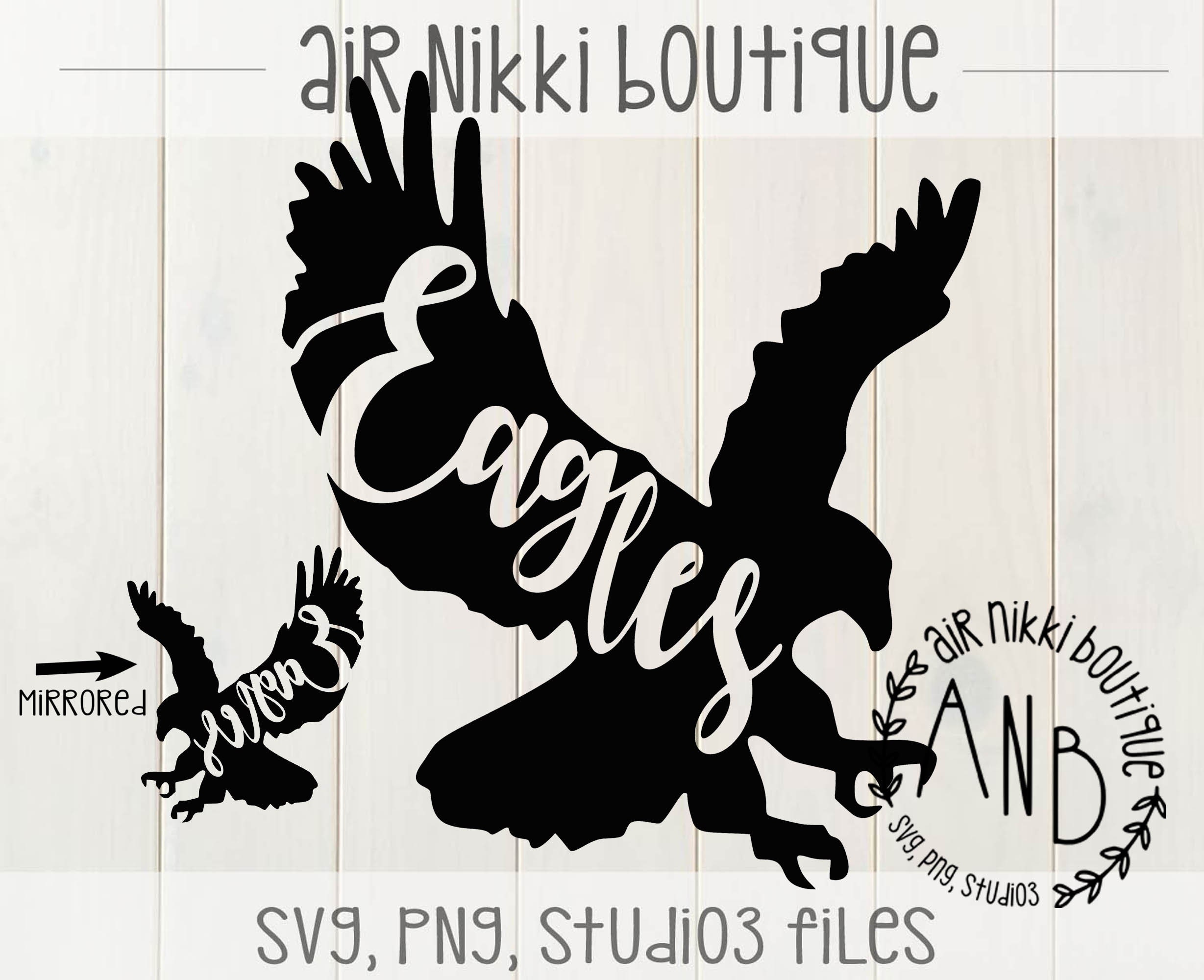 Adler in Silhouette Adler Umriss SVG PNG DXF Studio3 - Etsy Schweiz