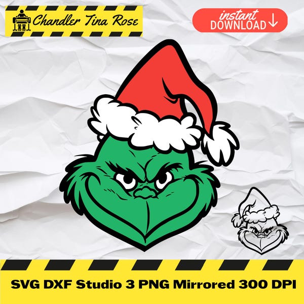 Grinch Svg File - Etsy Canada